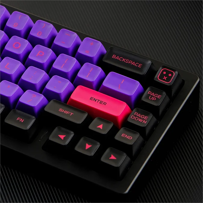 160-Keys-GMK-Keycap-SA-Profile-Purple-Black-Red-PBT-Double-Shot-Keycaps ...