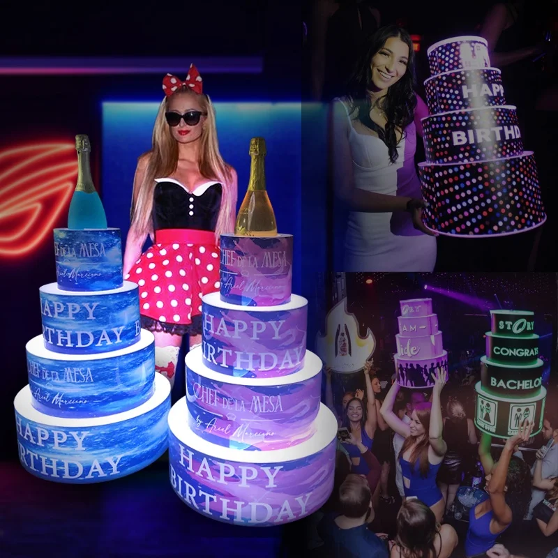 Nightclub-Happy-Birthday-Cake-stand-with-Shot-Cup-Tray-VIP-Led-Birthday ...