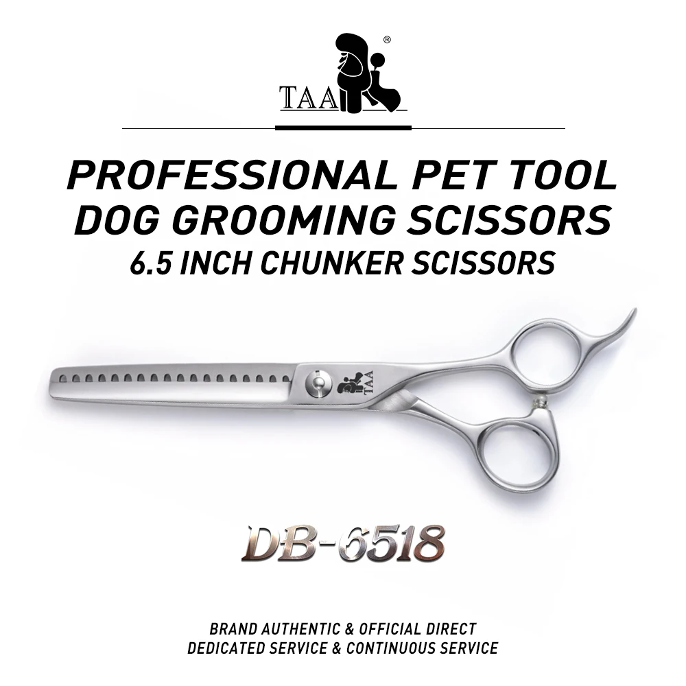 TAA Dog Scissors for Pet Grooming Chunker Shears Professional 6.5 Inch ...