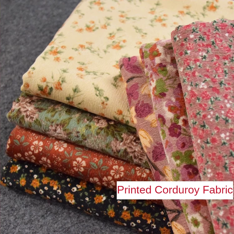 Printed-Corduroy-Fabric-Per-Meter-for-Dresses-Shirts-Shoes-Pants-Coats ...