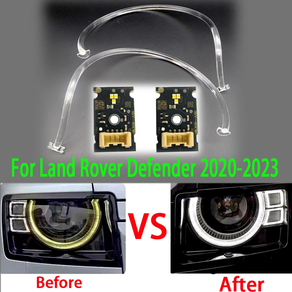 Fit-For-Land-Rover-Defender-2020-2023-Car-DRL-Headlight-Light-Guide ...