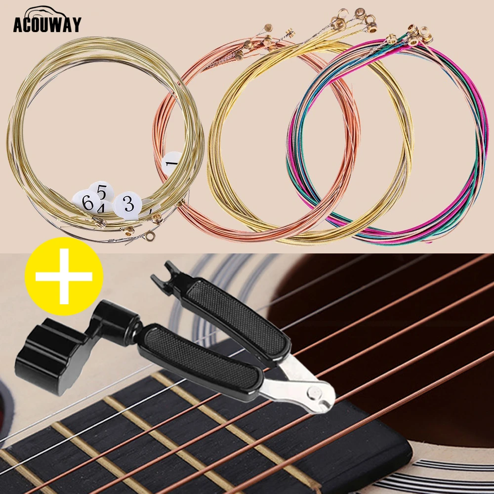 Guitar Strings Acoustic Guitar Brass Strings Folk Guitar Steel Strings ...