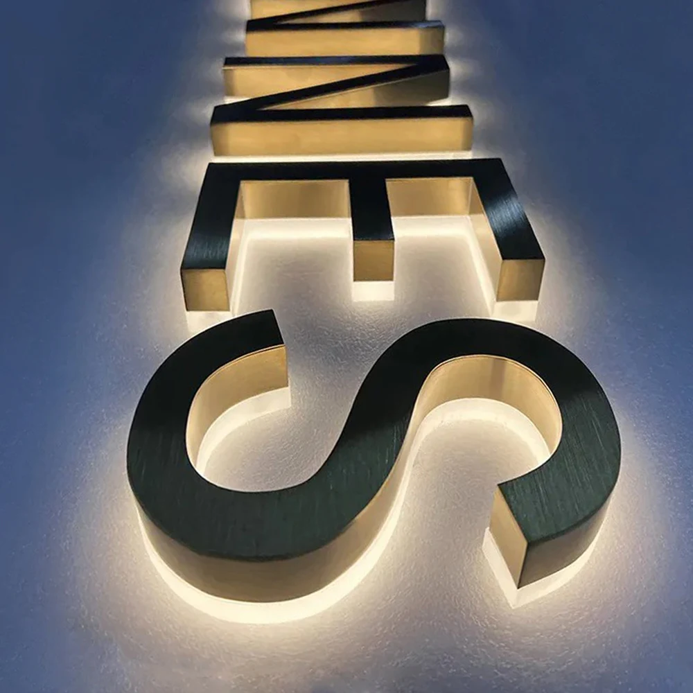 Backlit Channel Letters Signs For Business Building Custom Led Letter ...