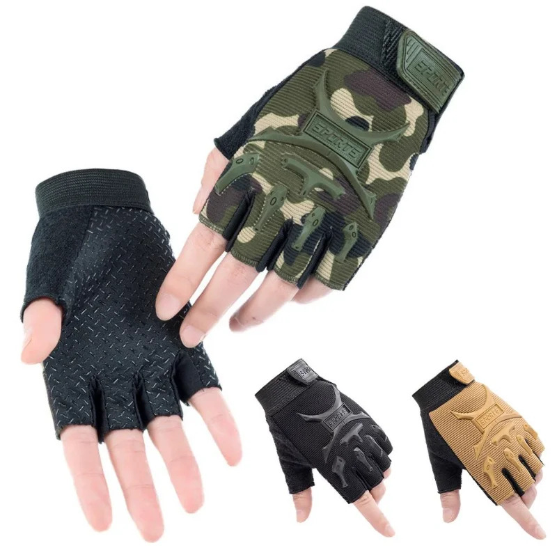 1Pair-Outdoor-Tactical-Fingerless-Gloves-Shooting-Hiking-Hunting ...