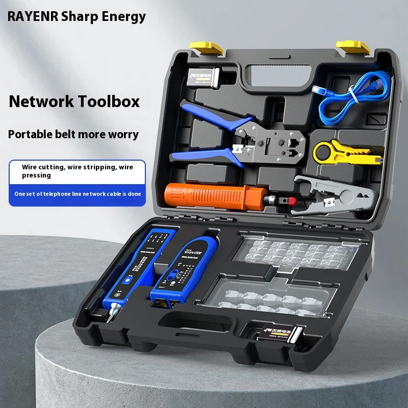 RAYENR-Rede-Crimper-e-Lan-Tester-Tool-Set-Stripper-de-cabo-Ethernet ...