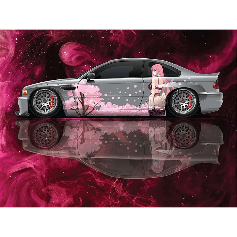 Anime Vehicle Livery Japanese Theme Side Car Wrap Cast Vinyl Wrap ...