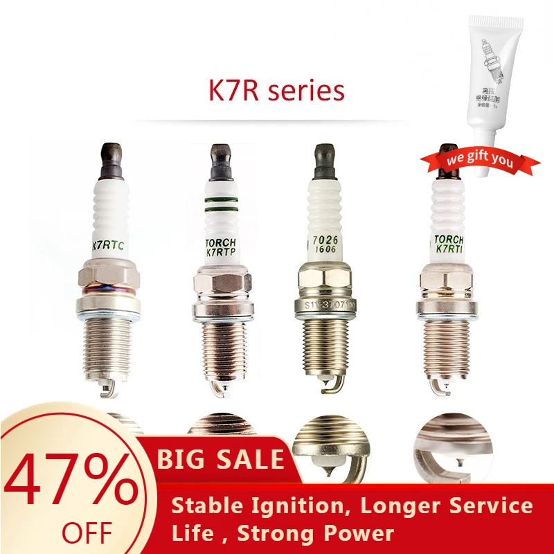 4pcs/6pcs China Original Spark Plugs Torch K7r Series K7rtc/k7rtip ...