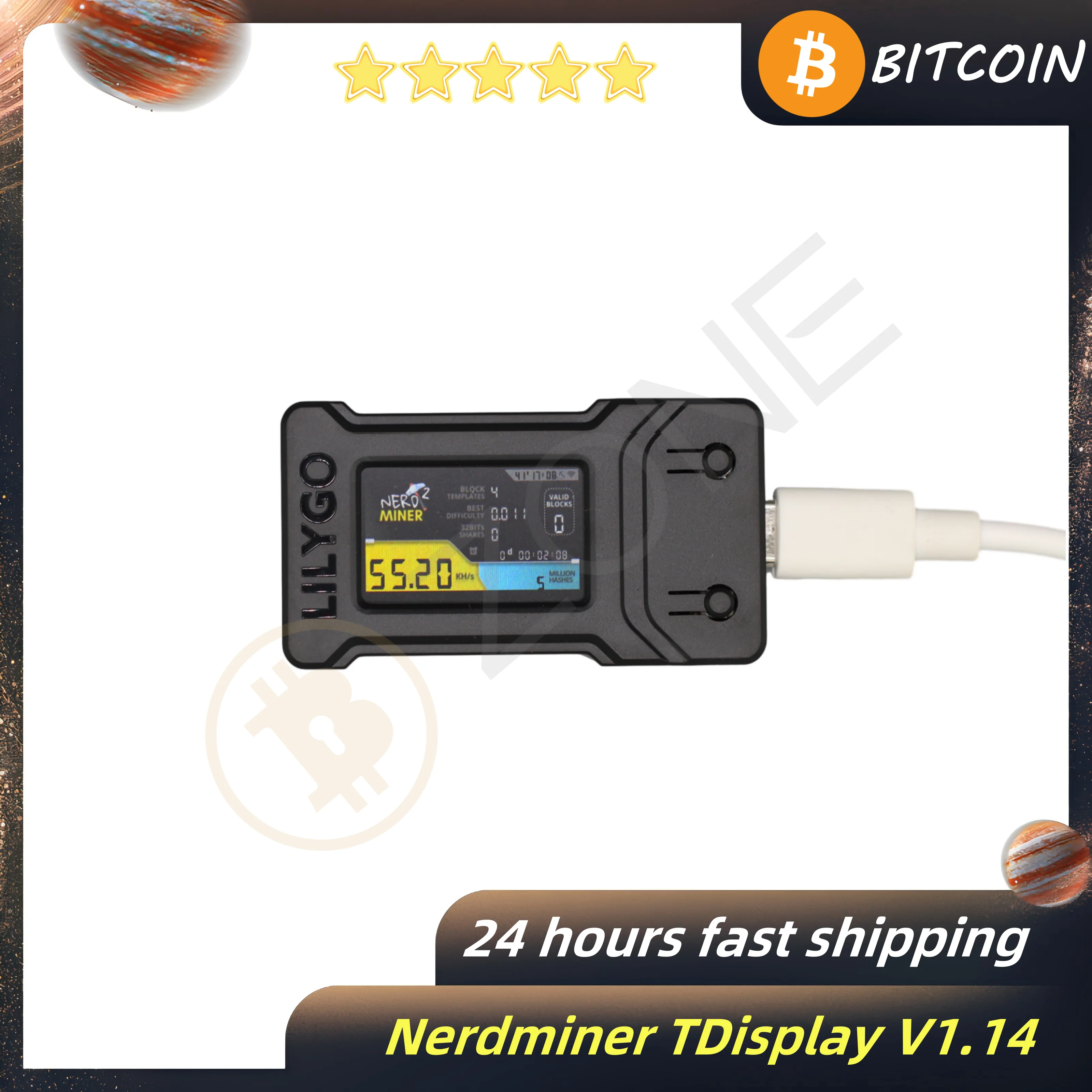 Nerdminer-Machine-de-Minage-de-Bitcoin-avec-cran-en-T-Appareil-Plug-and ...