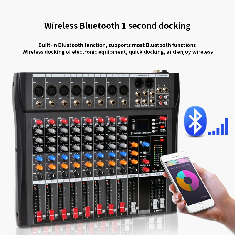 FSWIRI 12 Channel Mixing Console With USB Function Suitable For Home DJ ...