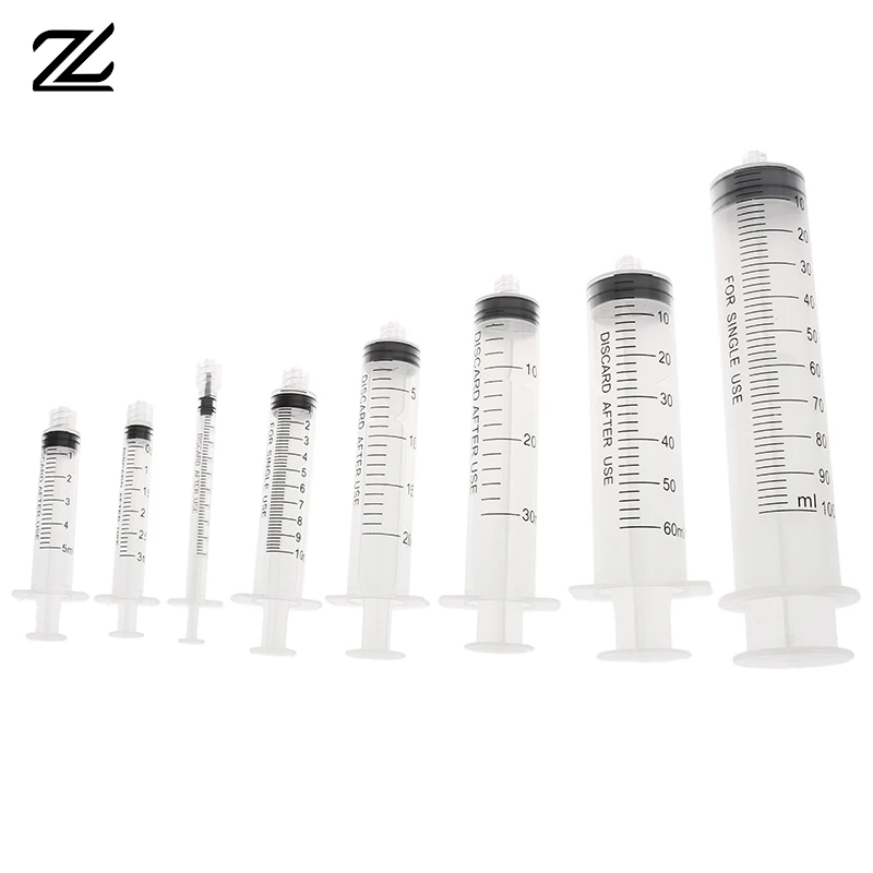 10pcs Luer Lock Syringes 1/2/3/5/10/20ml Plastic Syringe Nutrient ...