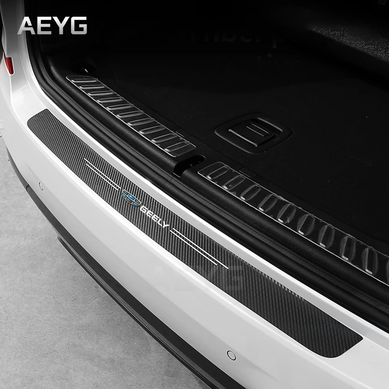 Carbon-Fiber-Car-Rear-Bumper-Protection-Sticker-For-Geely-GX3-Geometry ...