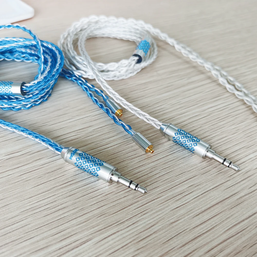 QIGOM-MMCX-Detachable-Eight-core-Silver-Plated-OFC-Braided-Audio-Cable ...