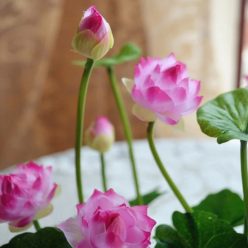 Artificial Mini Silk Lotus – Gardening Galore