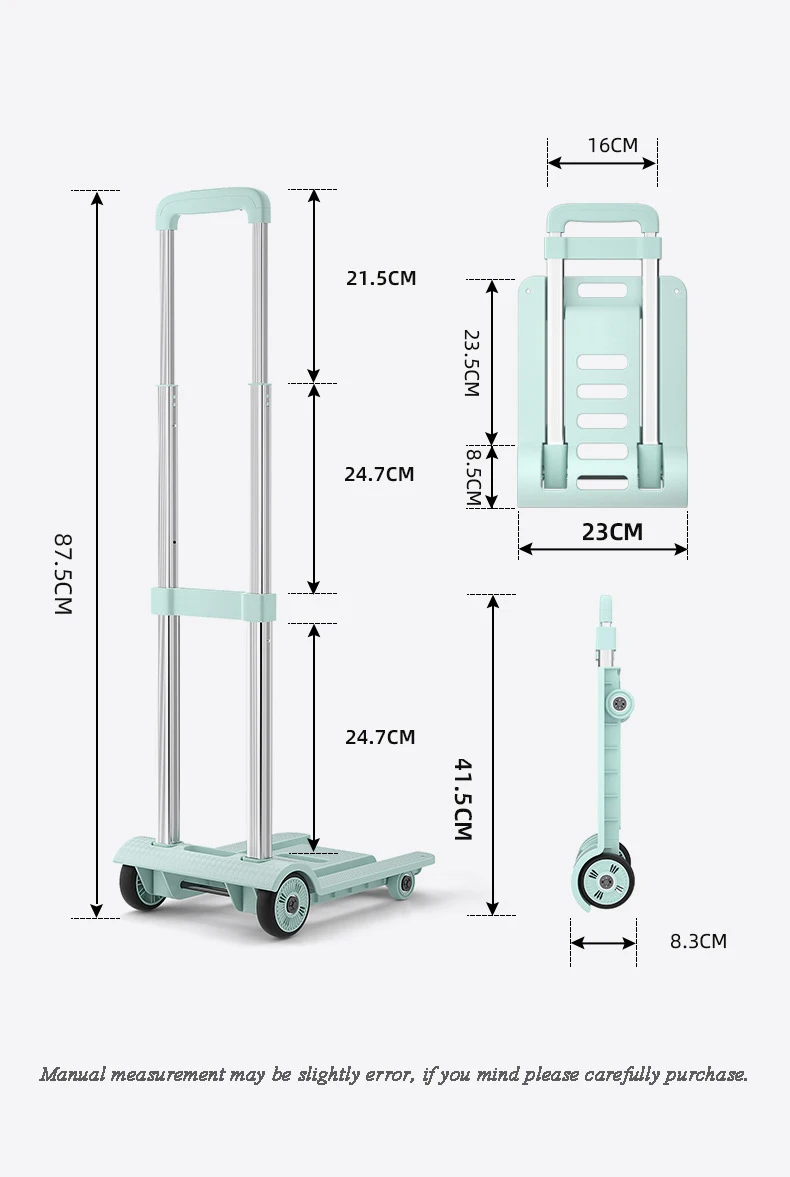 Портативная Складная Тележка из алюминиевого сплава для путешествий на ...