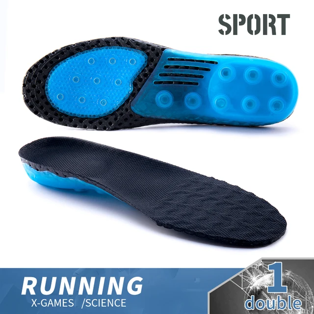 EVA Spring Silicone Sole Insole Flat Feet Orthotic Insoles Arch Support ...