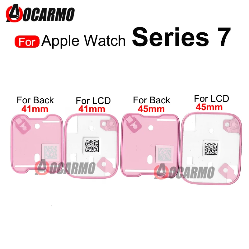 Front LCD Screen Adhesive For Apple Watch Series 7 41MM 45mm Rear Back ...