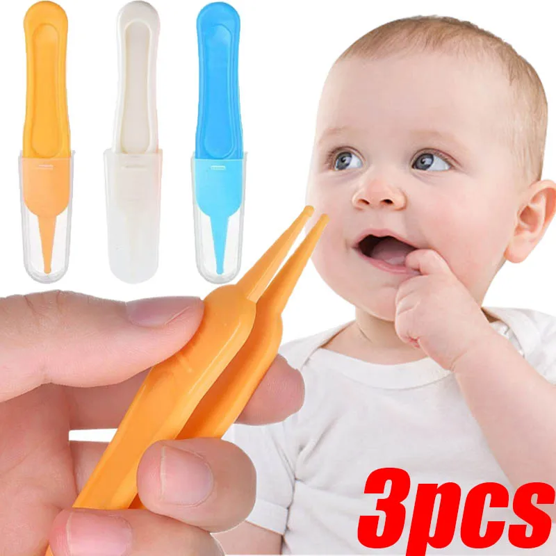 1-3pcs-Plastic-Cleaning-Forceps-for-Baby-Infants-Ear-Nose-Navel-Care ...