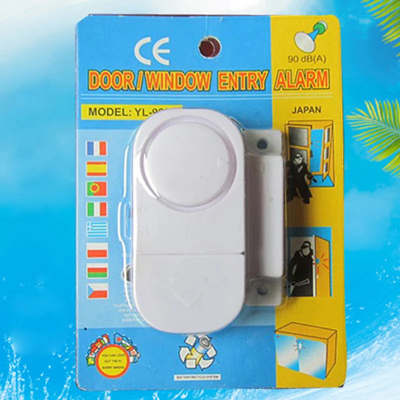 9V-Home-Alarm-Wireless-Remote-Control-Window-Sensor-120dB-Security-Door ...