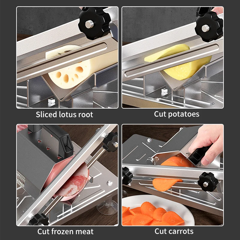 Kitchen-Frozen-Meat-Slicer-Manual-Stainless-Steel-Food-Cutter-Slicing ...