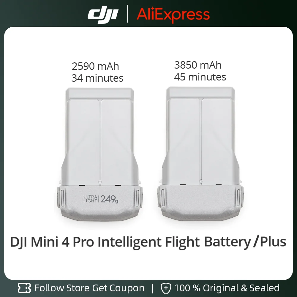 DJI-Mini-4-Pro-Intelligent-Flight-Battery-2590-mAh-Max-Flight-Time-of ...
