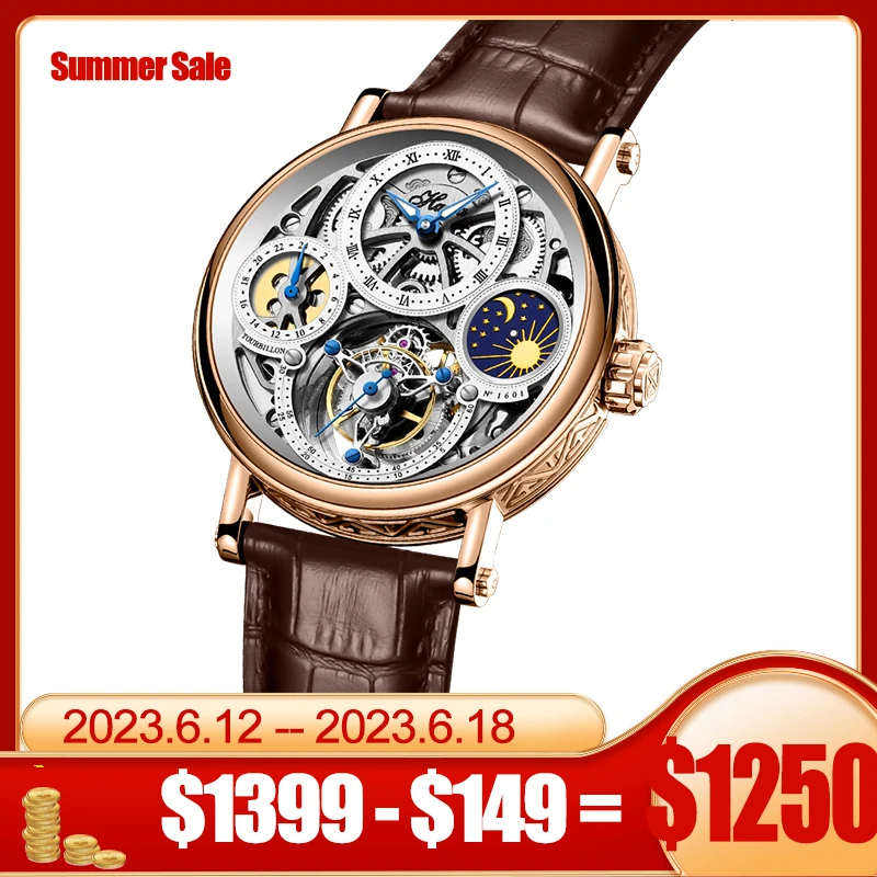 Haofa Tourbillon Watch | Tourbillon Mechanical | Tourbillon Watch Men ...
