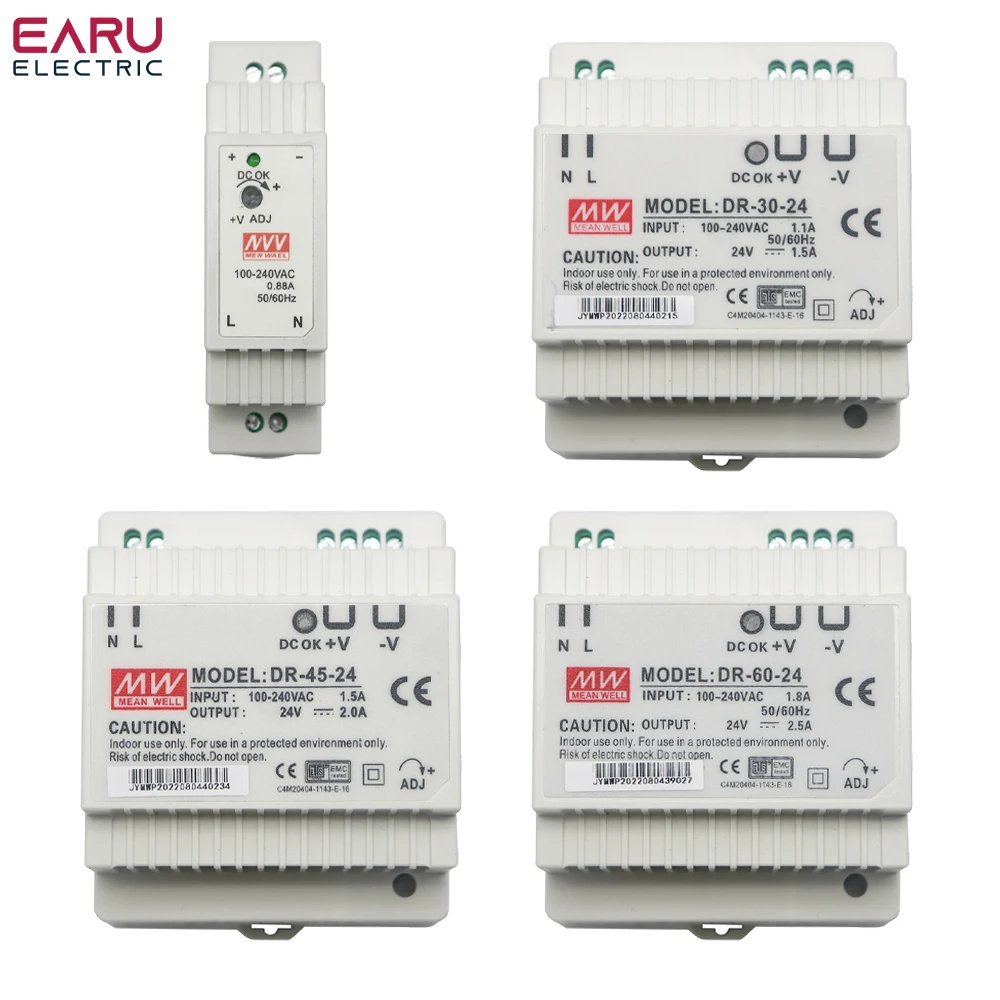 15W-30W-45W-60W-Single-Output-5V-12V-15V-24V-Industrial-Din-Rail-Power ...