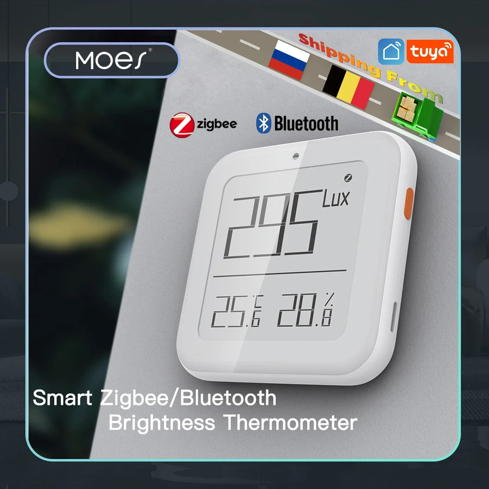MOES-Inteligente-ZigBee-Bluetooth-Malha-Temperatura-Sensor-de-Umidade-Luz-Brilho-Sensing-Term ...