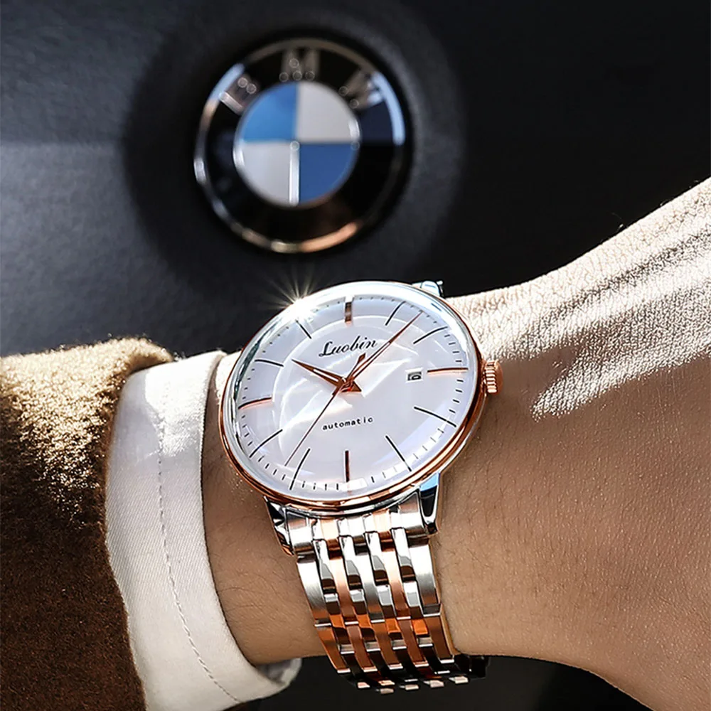 42mm-Simple-Ultra-thin-Automatic-Mechanical-Watch-Calendar-Luminous ...