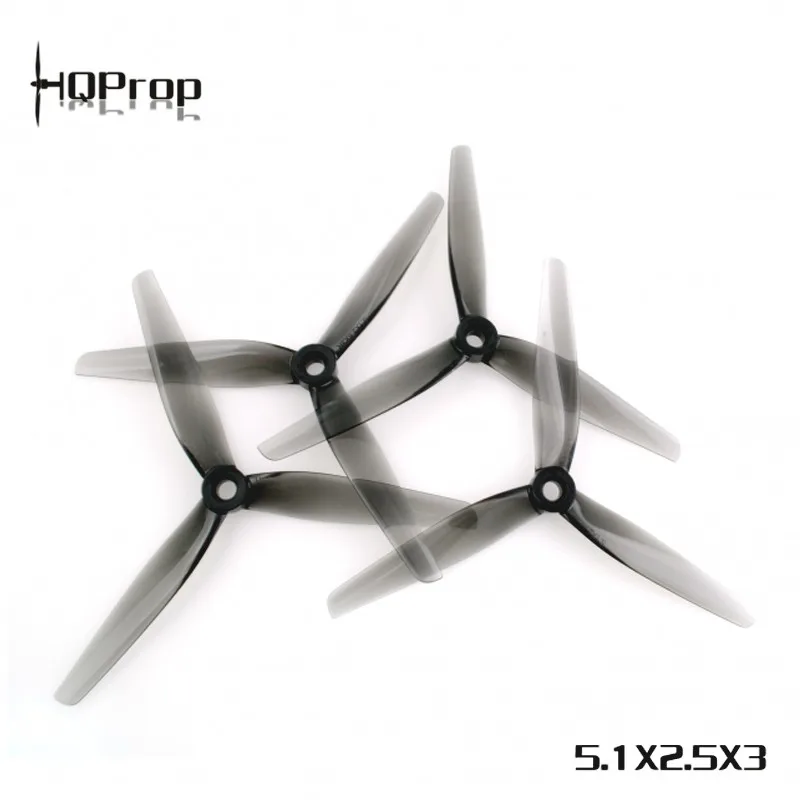 4PCS-2Pairs-HQPROP-5-1X2-5X3-Grey-5125-3-Blade-PC-Propeller-M5-Shaft ...
