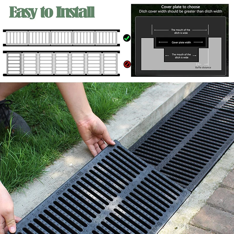 High-Strength-Resin-Plastic-Kitchen-Sewage-Ditch-Drainage-Sewer-Trench ...