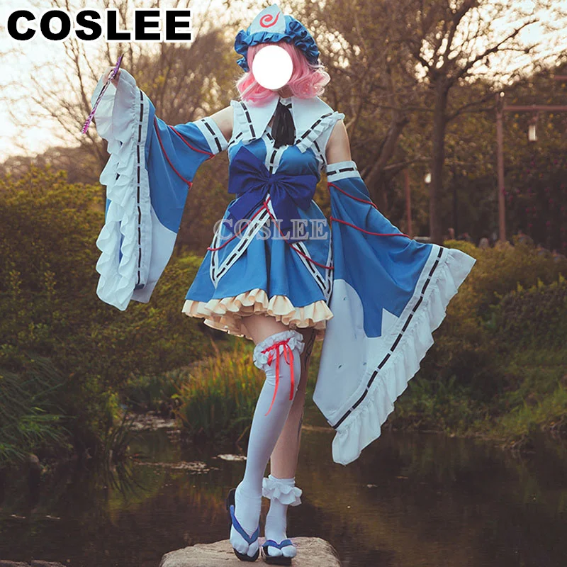 COSLEE-Disfraz-de-Cosplay-de-Saigyoji-Yuyuko-vestido-encantador-de ...