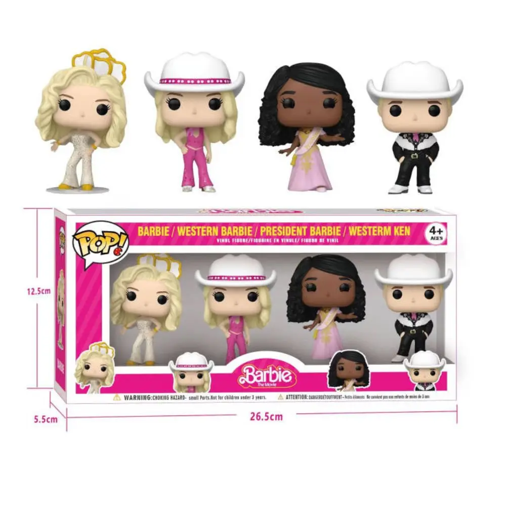 HOT-4pc-set-POP-Barbie-doll-Figure-Funko-AISI-Luo-Luffytaro-Action ...