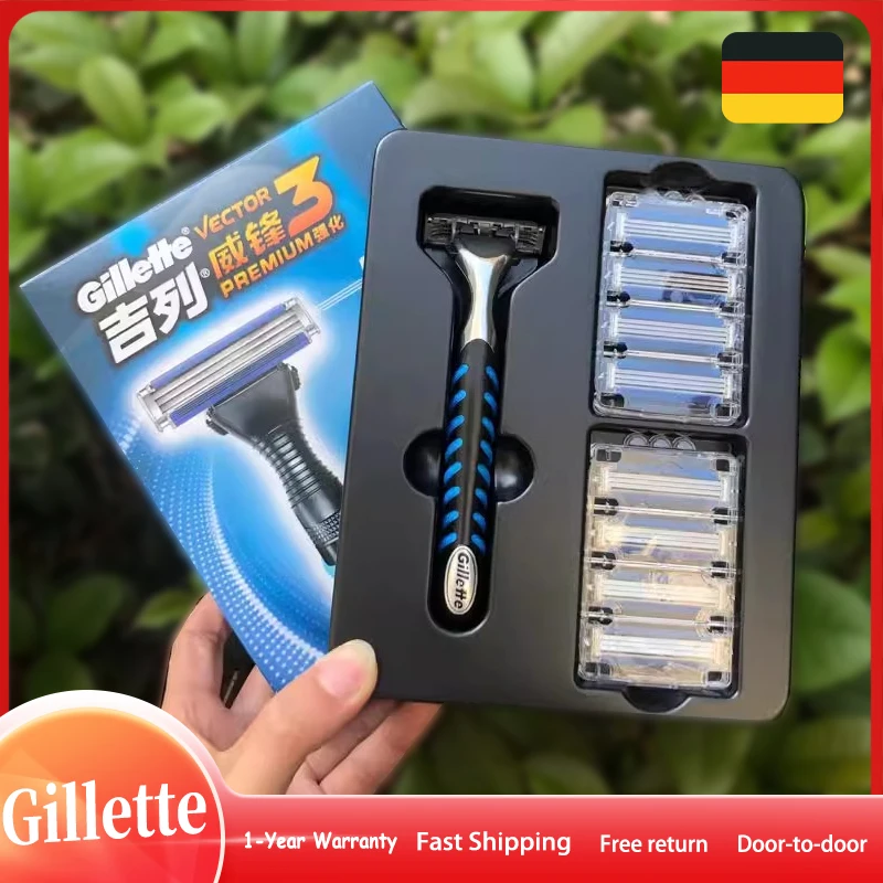 Gillette-Vector-3-Premium-Men-Razor-Ultra-Thin-Sharp-Coating-3-layer ...