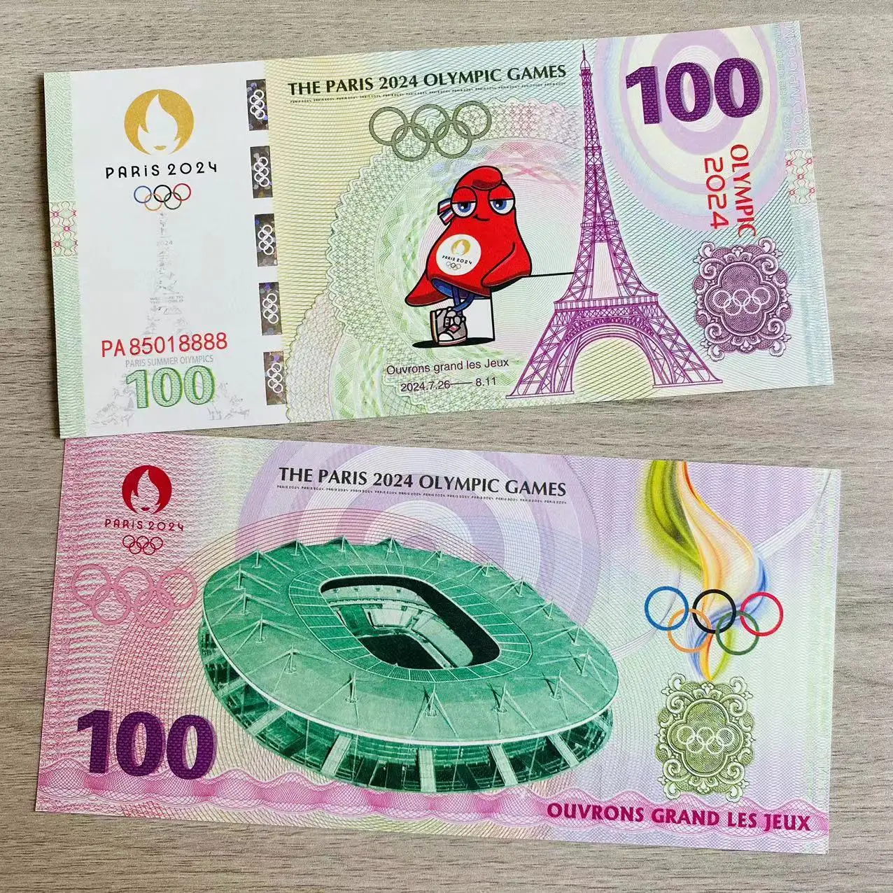 Fluorescent-anti-counterfeiting-commemorative-voucher-for-the-Olympic ...