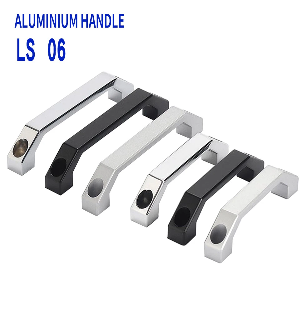 U-type Ls520 Aluminum Alloy Handle Black Cabinet Handle Square ...