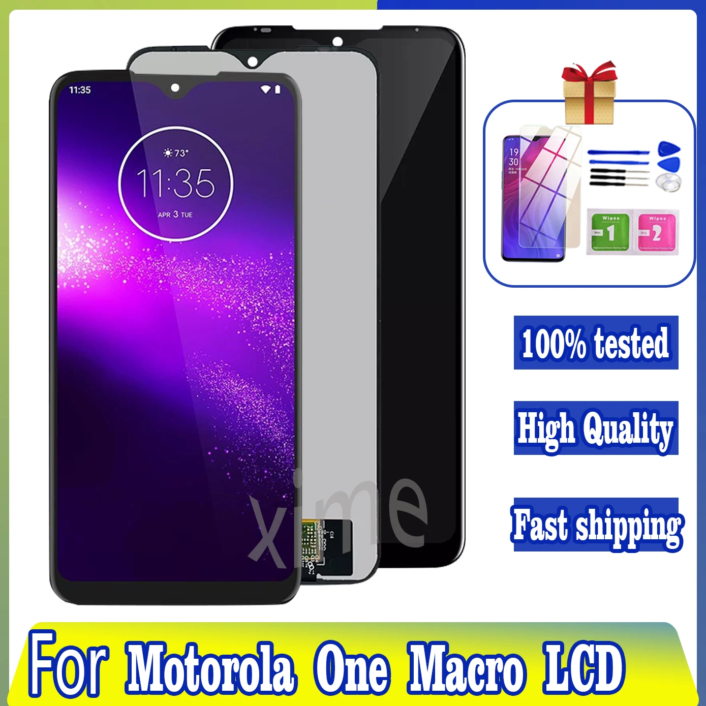 6.2 "Lcd Para Motorola Moto One Macro LCD Display Touch Screen Vidro ...