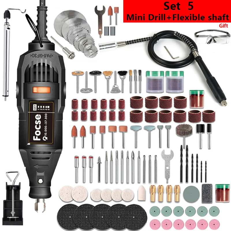 Electric-Mini-Drill-180W-Grinder-Engraving-Rotary-Tool-Variable-Speed ...