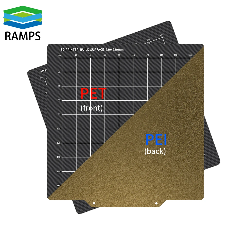 Ramps Double Side PET+PEI Spring Steel Sheet PEI Magnetic Build Plate ...