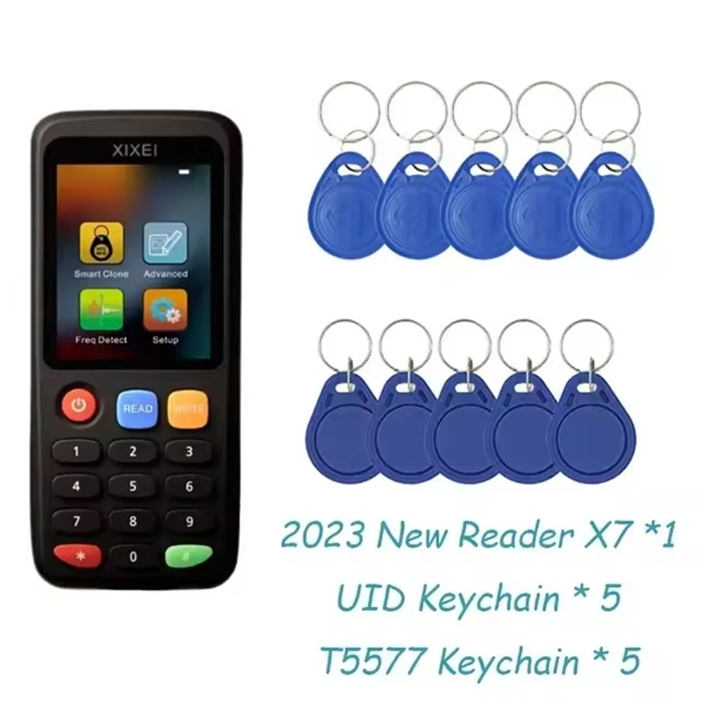 RFID Smart Card Reader X7 125khz Badge Copier 13.56mhz Nfc Decoder ...