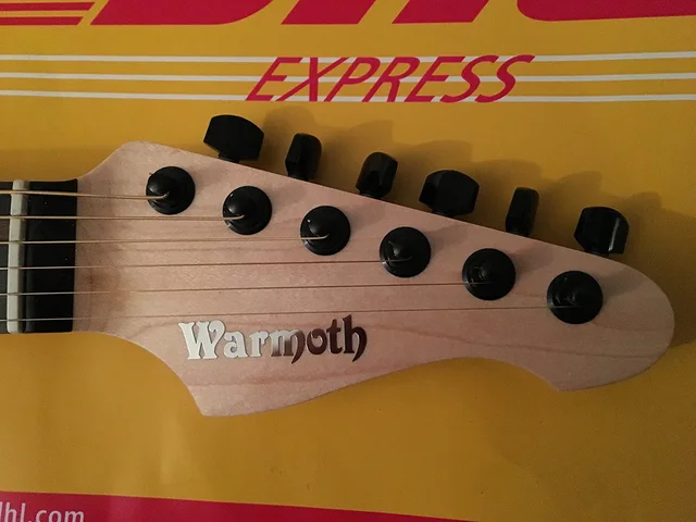 Logotipo Del Cabezal Warmoth Printing Reliable Tags Electric Guitar