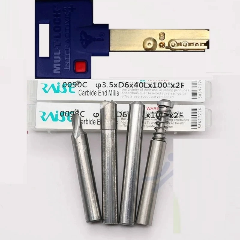 Raise-4pcs-Multi-T-Lock-Cutter-For-Vertical-Key-Cutting-Machine-Dimple ...