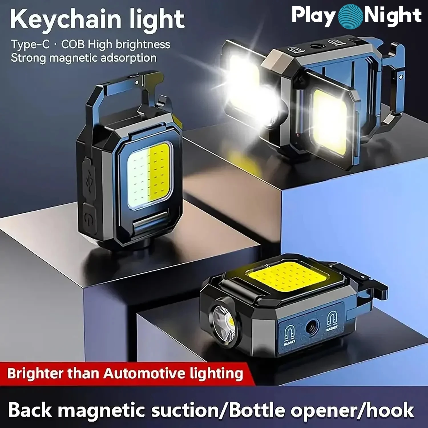 Mini-LED-Keychain-Flashlight-USB-Rechargeable-4-Mode-Work-Light ...