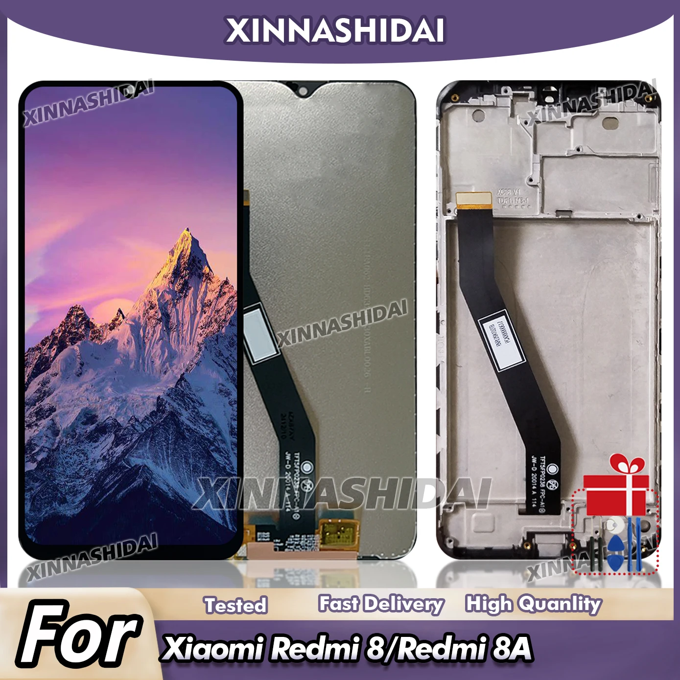 6.22 "novo lcd para xiaomi redmi 8/redmi 8a m1908c3ic mzb8255in display ...