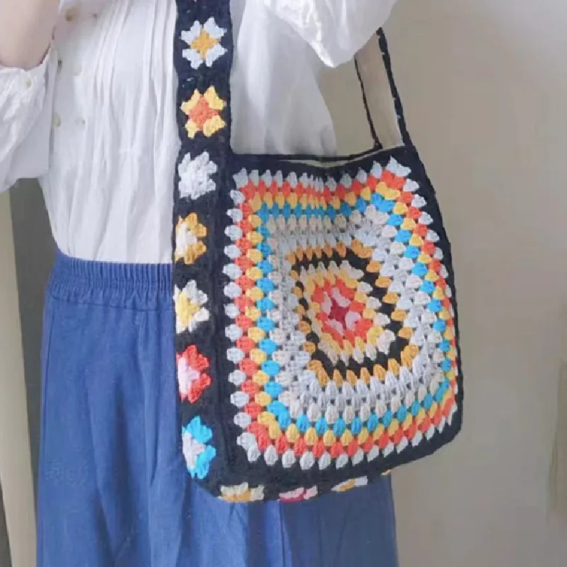 New-Women-s-Shoulder-Bag-Handmade-Hook-Weaving-Crossbody-Bag-Beautiful ...