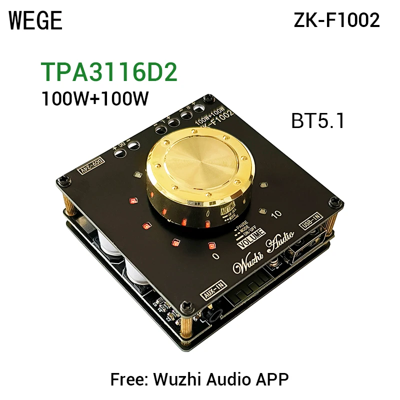 WEGE-ZK-F1002-100Wx2-TPA3116D2-2-0-Channel-Stereo-BT5-1-Audio-Power ...