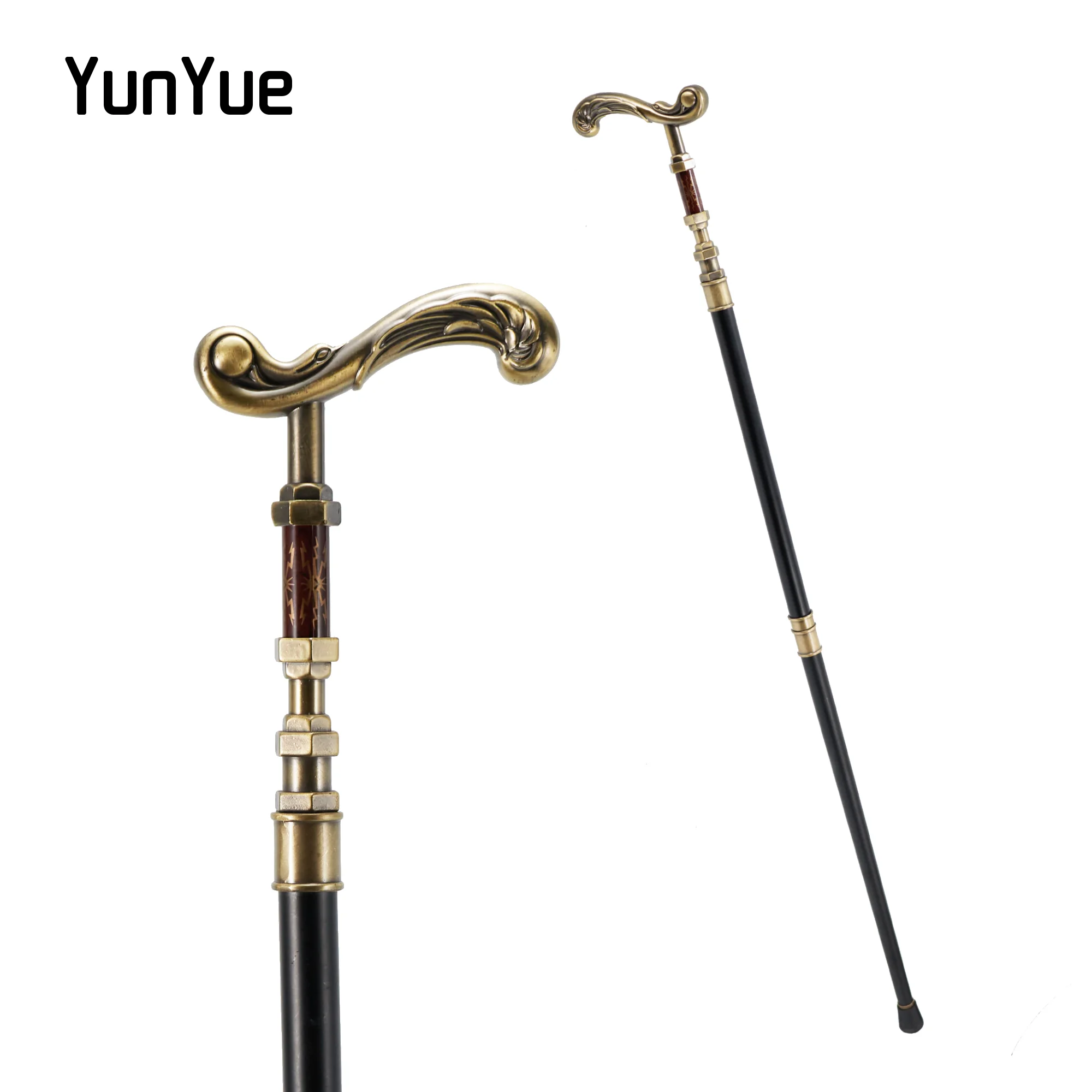 Bronze Flower Walking Stick Decorative Vampire Halloween Cospaly ...