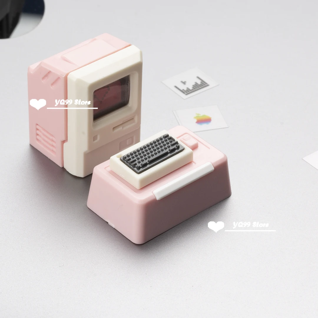 Key-Cap-White-Pink-Color-Matching-ESC-1-5U-Tab-Keycaps-Girl-Gift-Retro ...