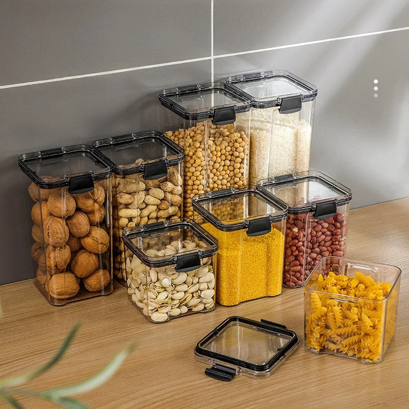 Airtight Food Storage Containers for Kitchen Pantry Organization Sealed ...
