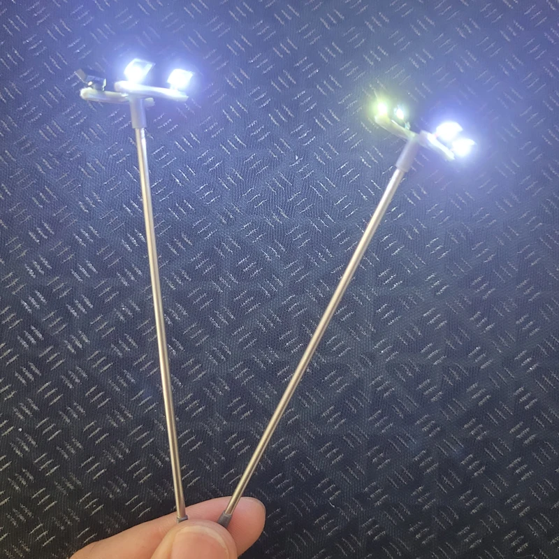 2-5PCS-1-87-HO-Scale-Model-Lighting-Tower-3V-Led-overhead-Lighting ...