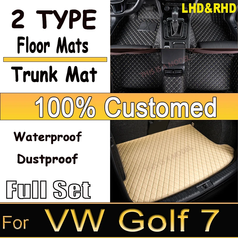 Car-Floor-Mats-For-Volkswagen-VW-Golf-7-7-5-GTE-GTD-GTI-2012-2020 ...
